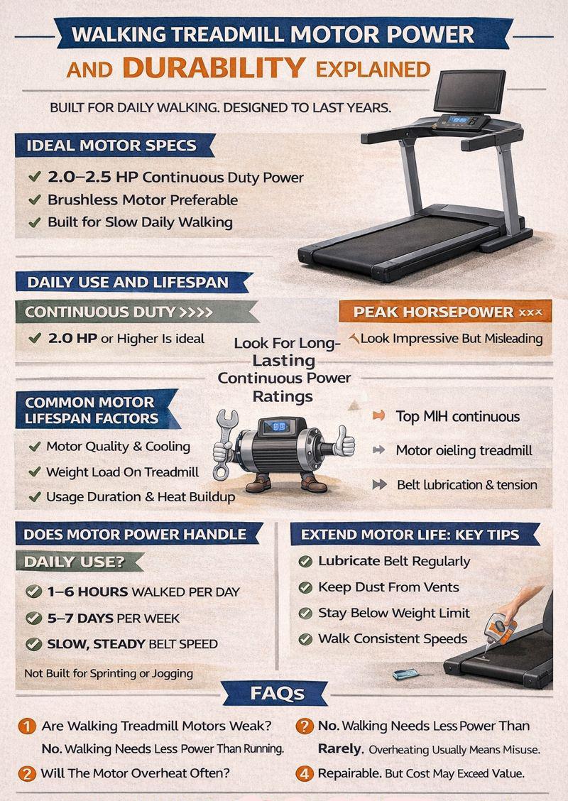 Walking Treadmill Motor Power And Durability Explained