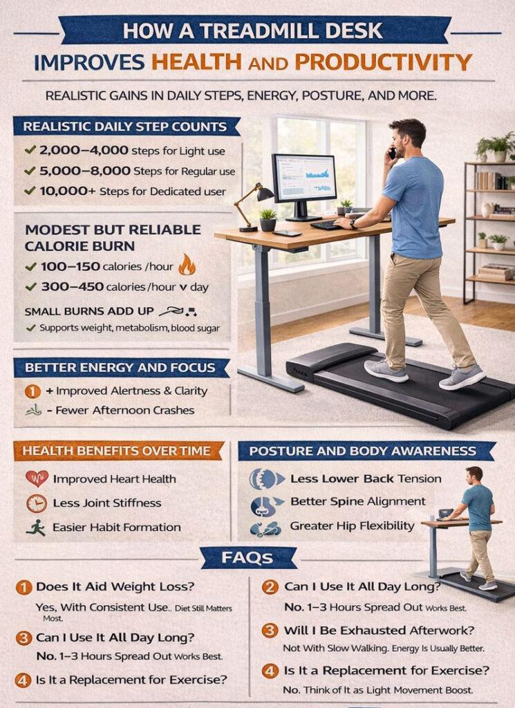 How A Treadmill Desk Improves Health And Productivity
